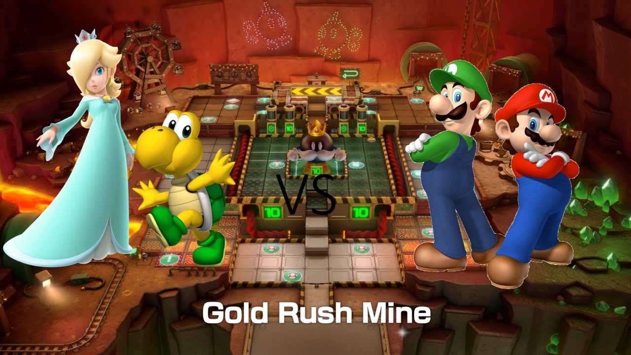 Nintendo Wii U Super Mario party Gold rush Mine Rosalina + Koopa Troopa ...