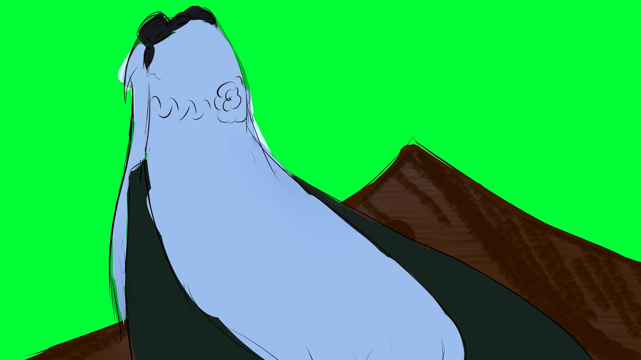 Flowing Hair [animation test] - YouTube