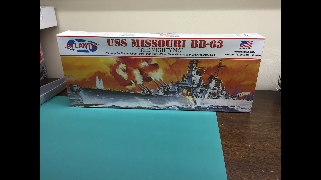 Atlantis USS Missouri BB-63 "The Mighty Mo" Unboxing - YouTube