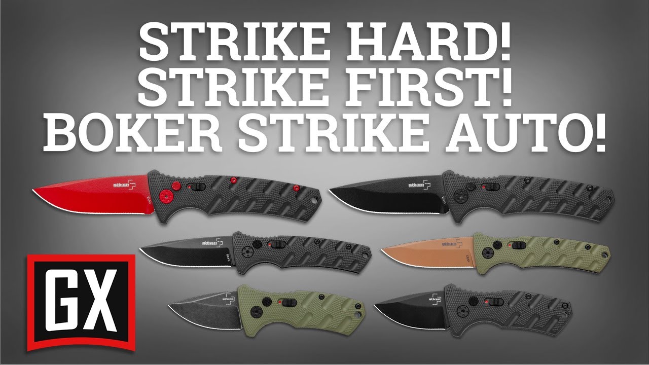 Boker Strike Automatic Knife Overview - YouTube