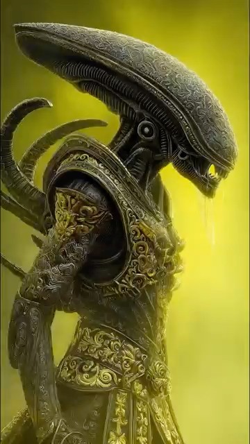 Queen of the Alien Xenomorphs by H.R. Giger. #xenomorphs, #giger, # ...