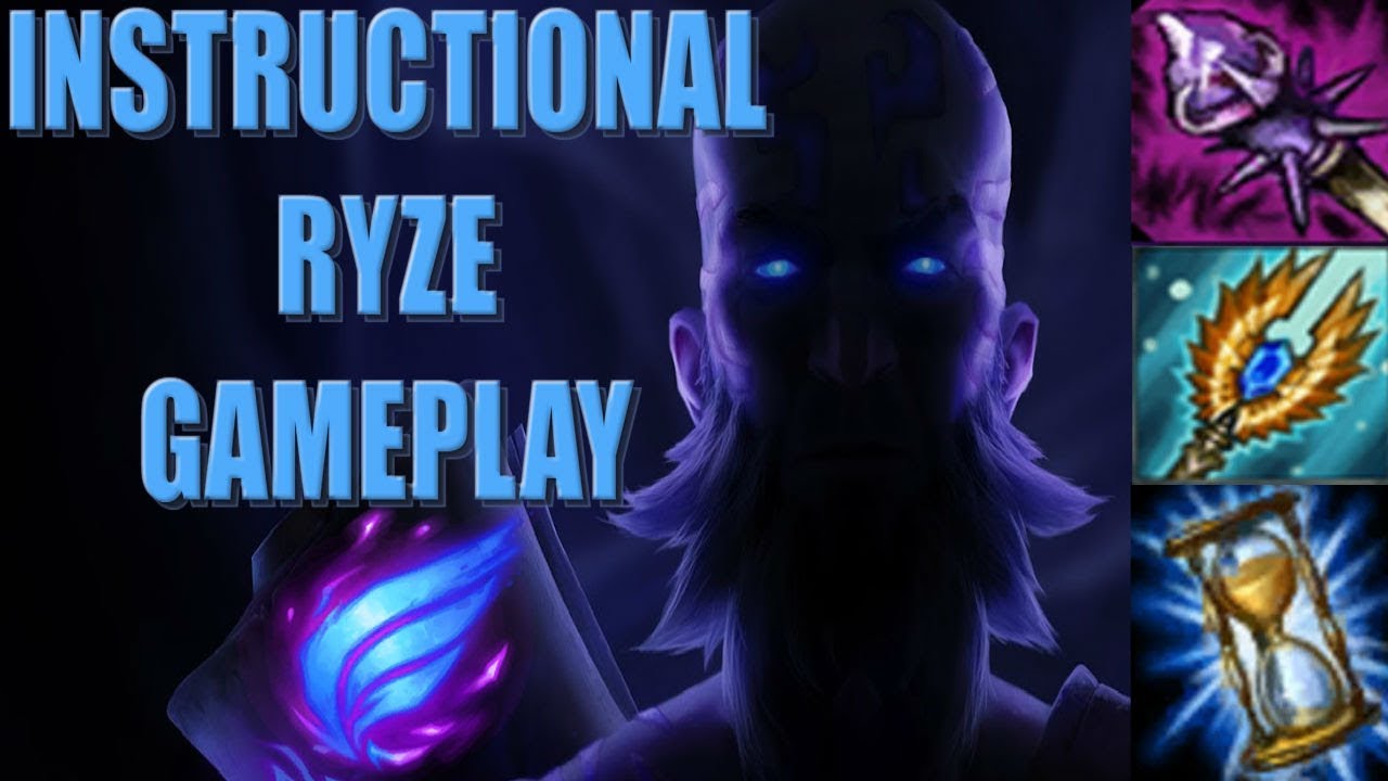 LOL - RYZE MID GUIDE - SEASON 8 GAMEPLAY - YouTube