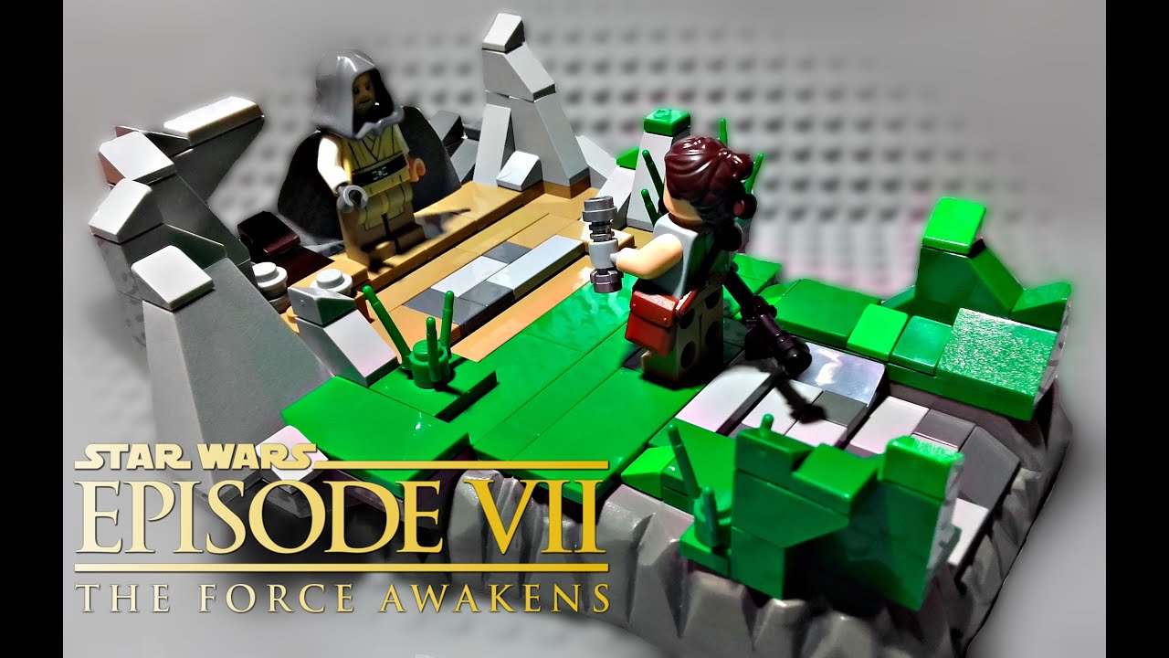 LEGO Star Wars The Force Awakens - Rey Meets Luke Skywalker - MOC ...