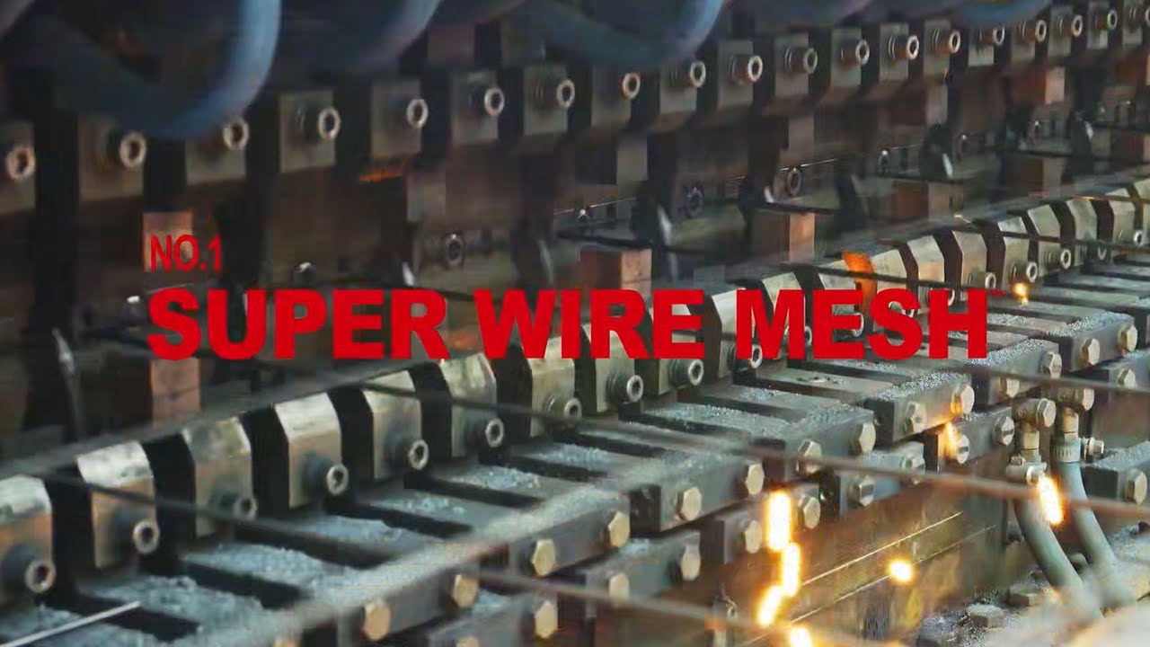 [No.1 KOSTEEL SUPER WIRE MESH] 코스틸 슈퍼 와이어 메쉬 생산 공정 - YouTube