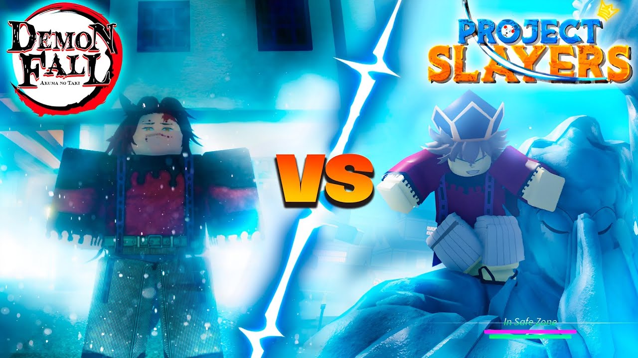 DEMON FALL VS PROJECT SLAYERS, QUAL A MELHOR DEMON ART DO DOUMA? - YouTube
