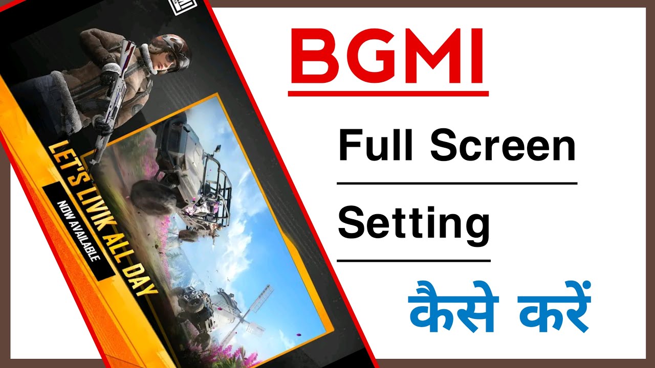 BGMi Full Screen Setting | BGMI Full Screen Problem Solve Notch Screen ...