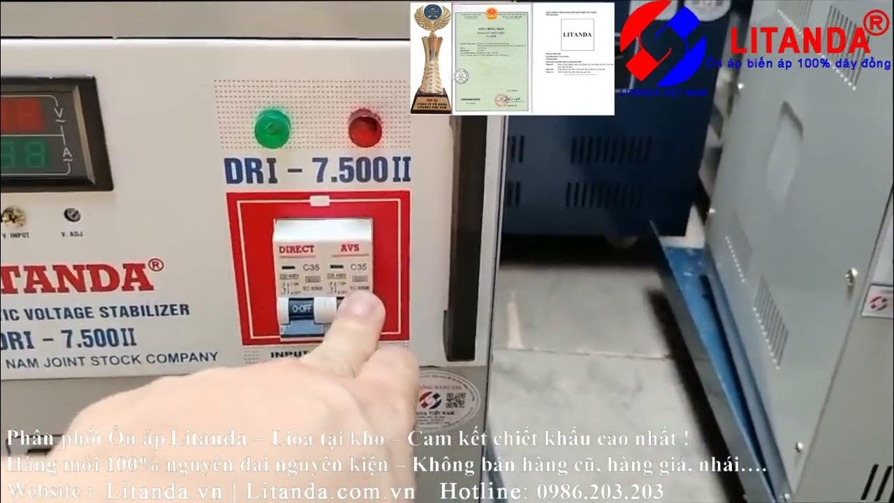 Giá Ổn Áp Litanda 7.5KVA DRI-75000 II Dải 90V-250V Đèn Led Chất Lượng. -Litanda Việt Nam TV ...