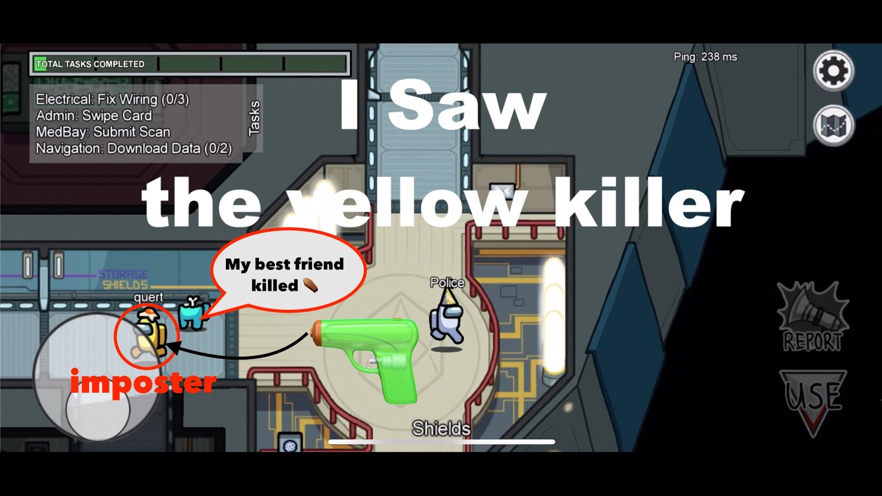 Among us police bad timing detect all with no chance - YouTube