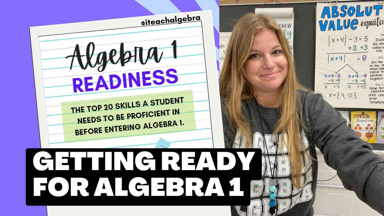 Getting Ready for Algebra 1 - Intro - YouTube