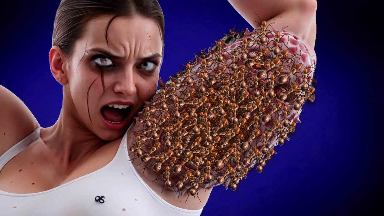 ASMR Removal Insect From Armpit | ASMR Animation treatment infected ...