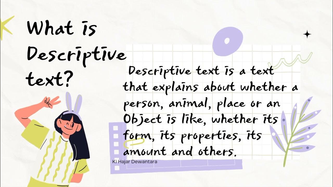 Materi Descriptive Text kelas X - YouTube