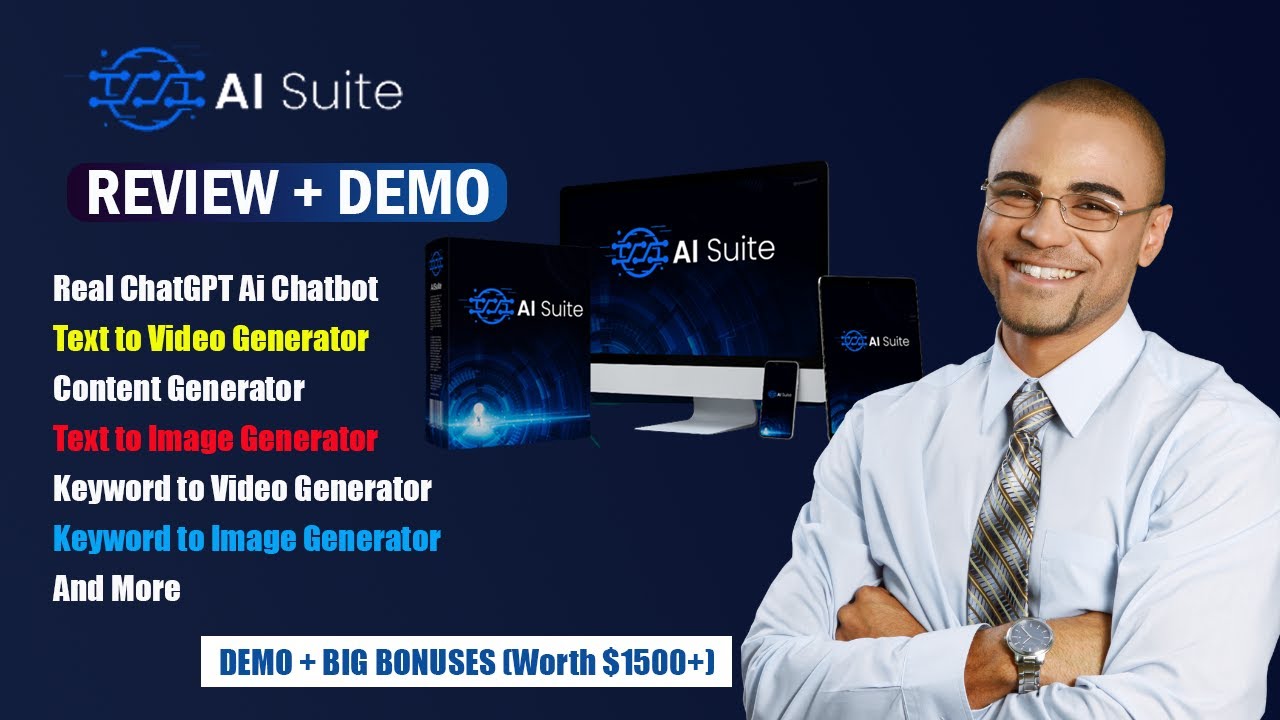 Ai Suite Review and Demo: ChatGPT4 Killer 100-in-One App | 🎁Custom Bonuses (Worth $1500+) - YouTube