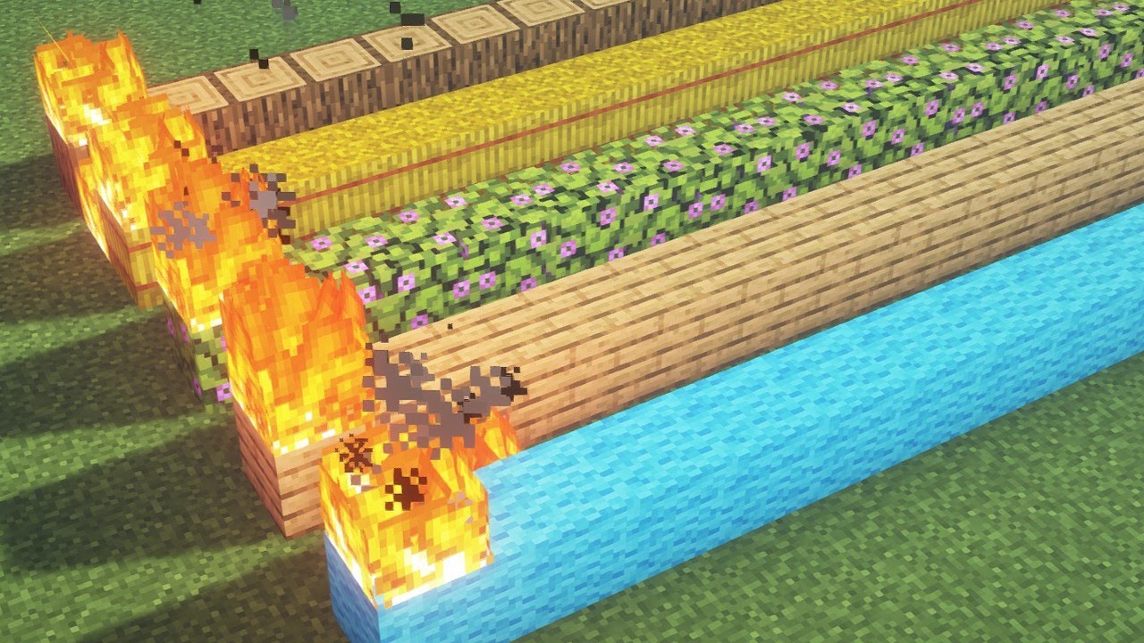 which block will burn faster? - YouTube