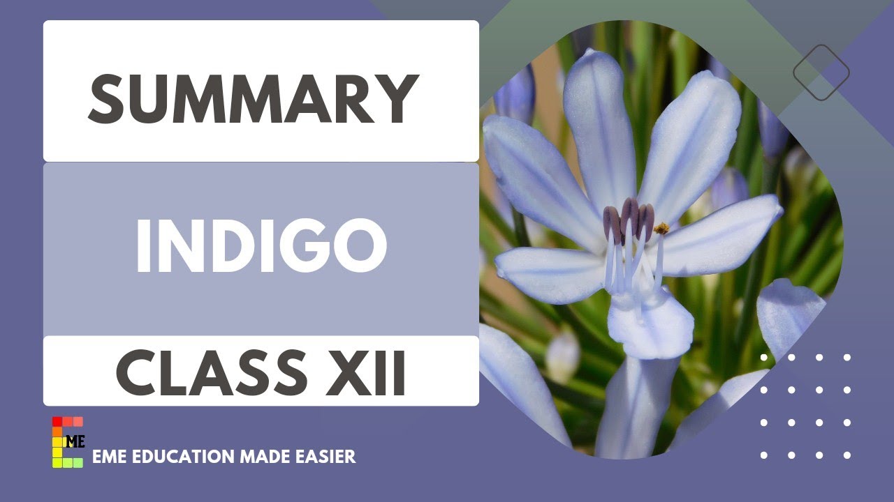 Indigo Class 12 in English | Flamingo book Chapter 5 | Lesson ...