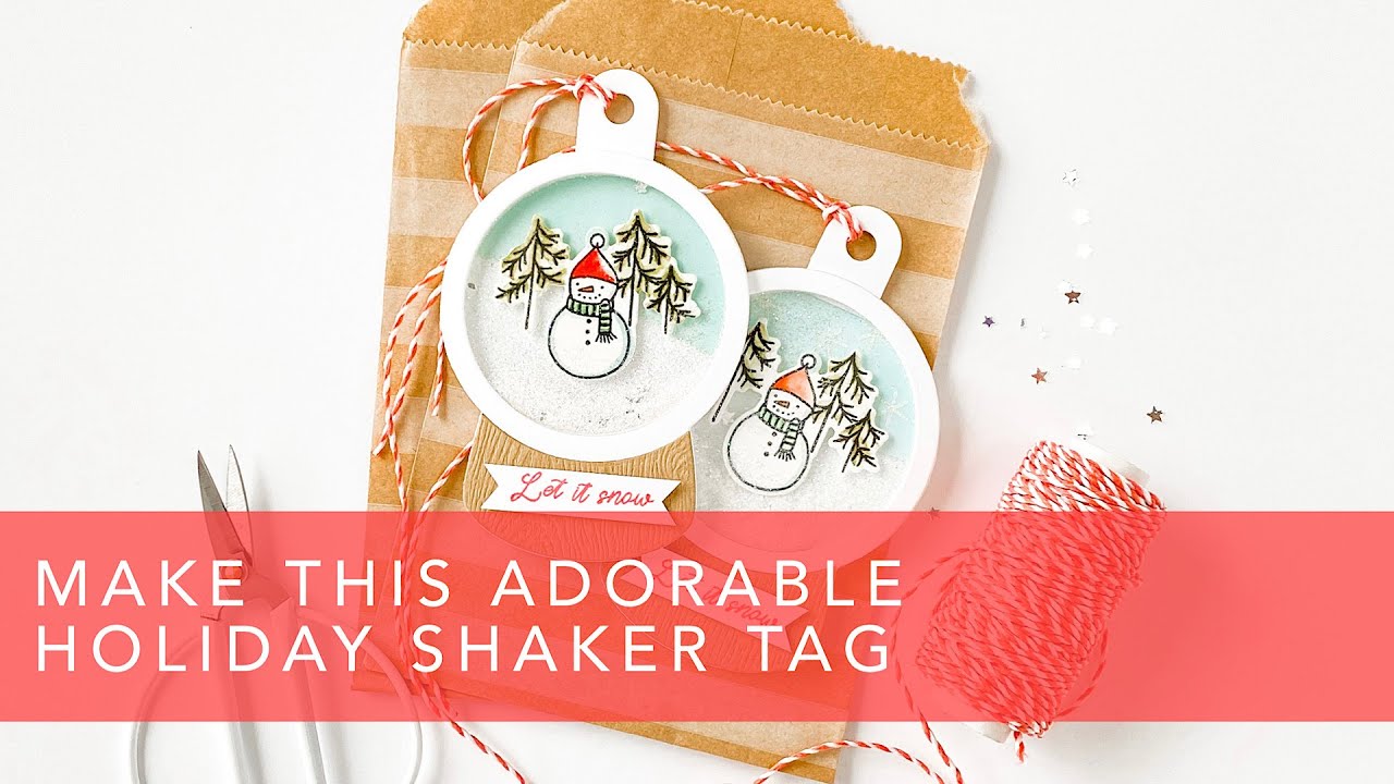 MAKE A HOLIDAY SHAKER TAG - YouTube