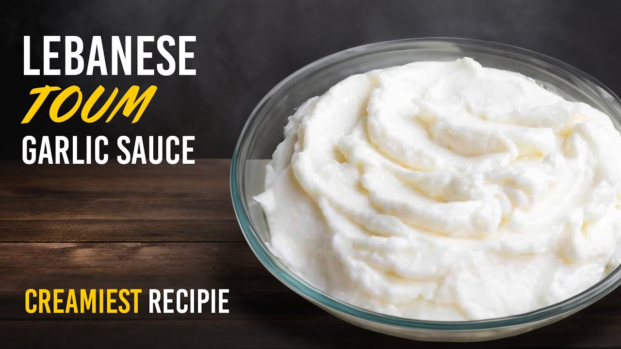 Traditional Creamy Lebanese Toum Garlic Sauce : Authentic Recipe - YouTube