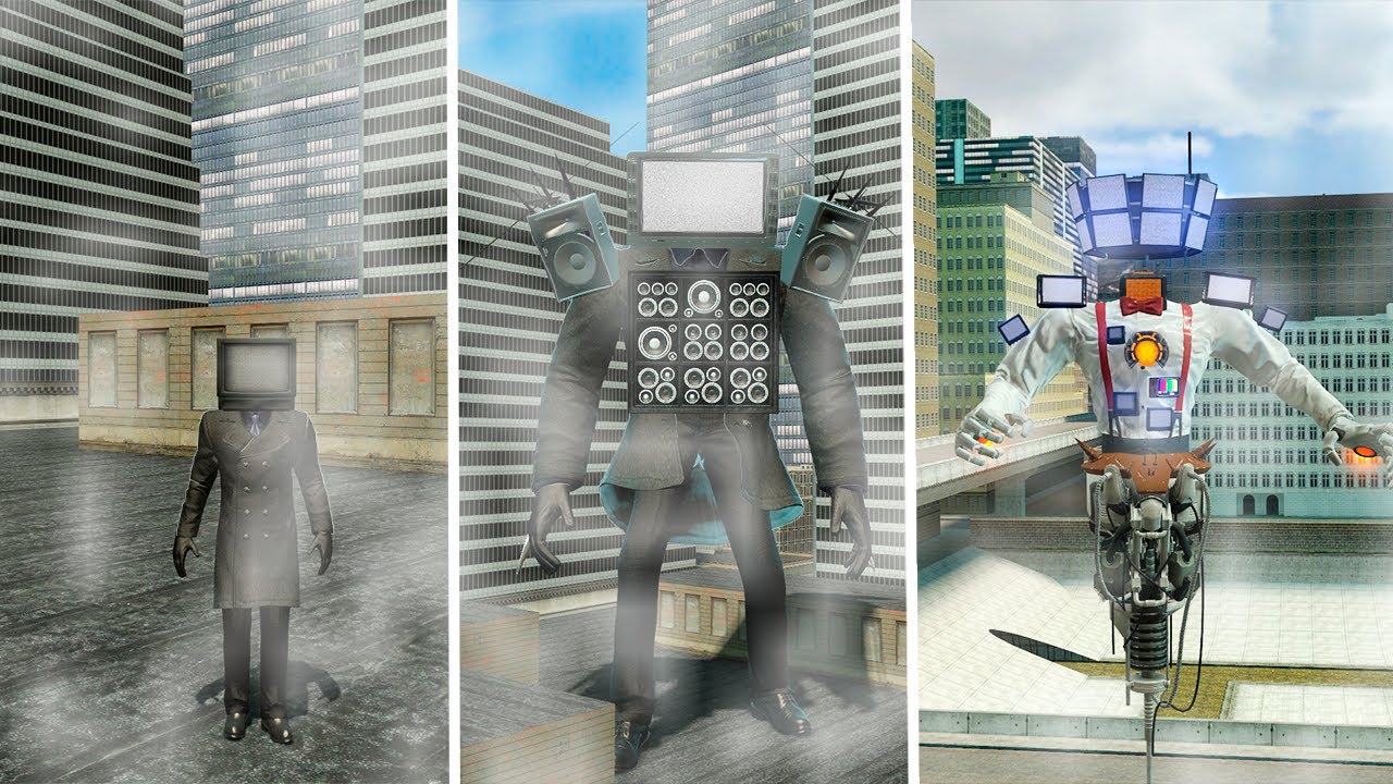 EVOLUTION OF BOSS CAMERAMAN, TV MAN - Skibidi Toilet In Garry's Mod ...