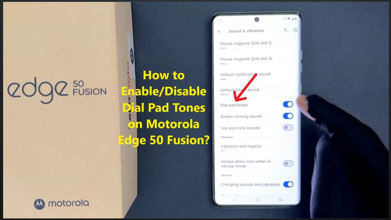 How to Enable/Disable Dial Pad Tones on Motorola Edge 50 Fusion? - YouTube