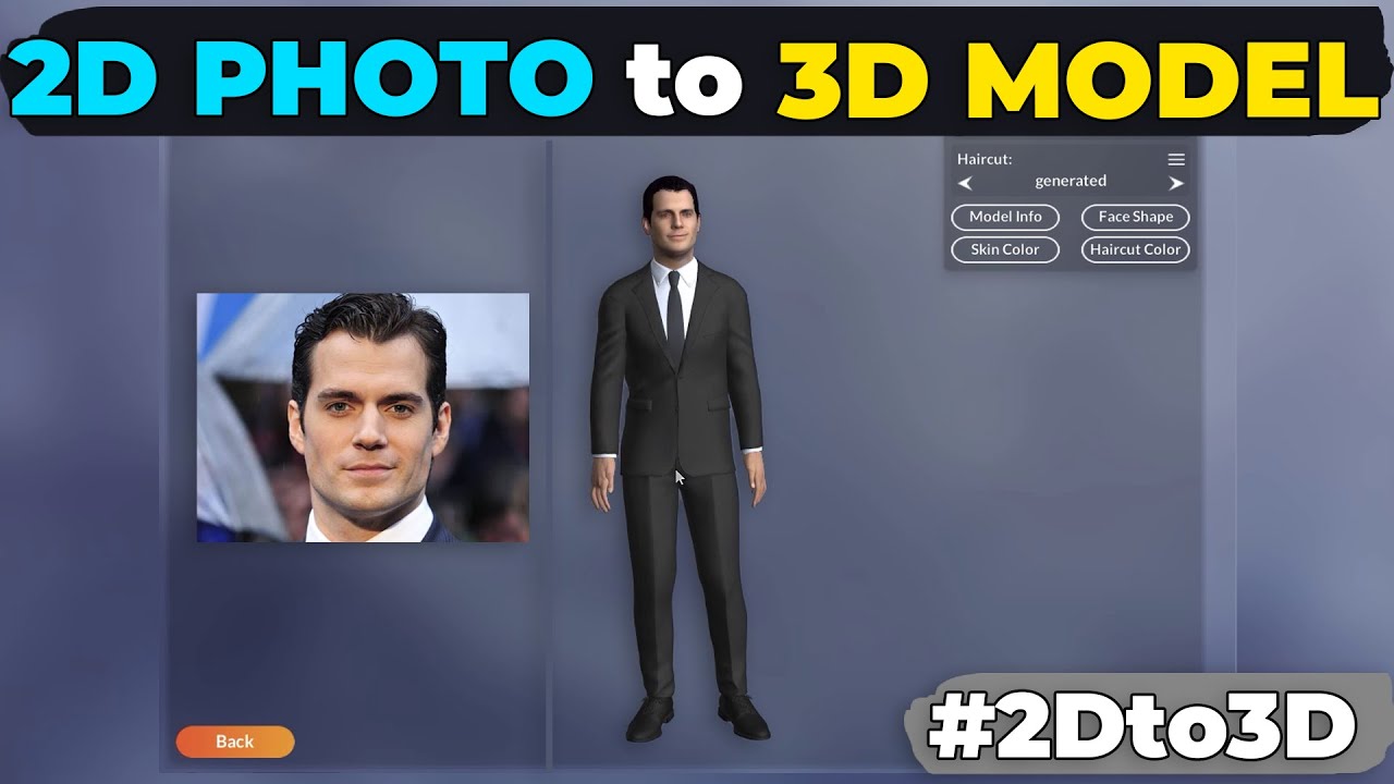 Photo to 3D model Using AI || Tech Matrix #2Dto3D - YouTube