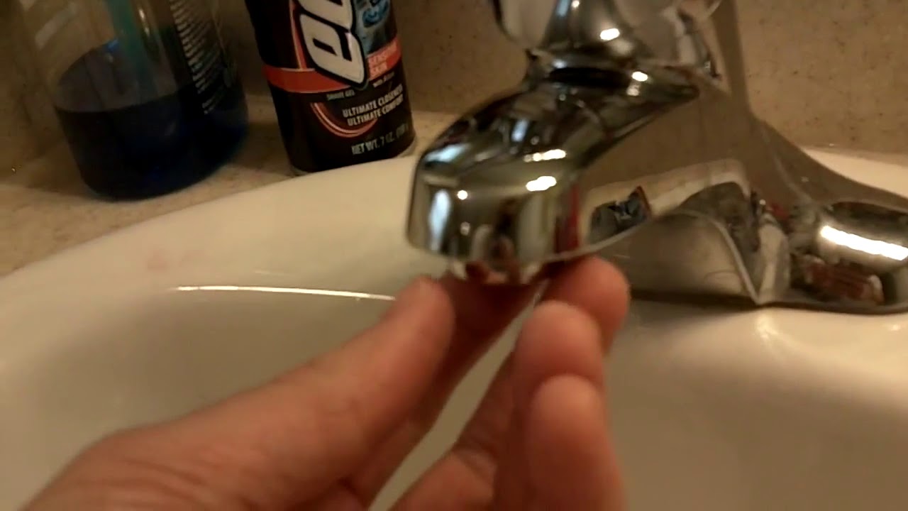 Change Water Flow from Bathroom Spigot - YouTube