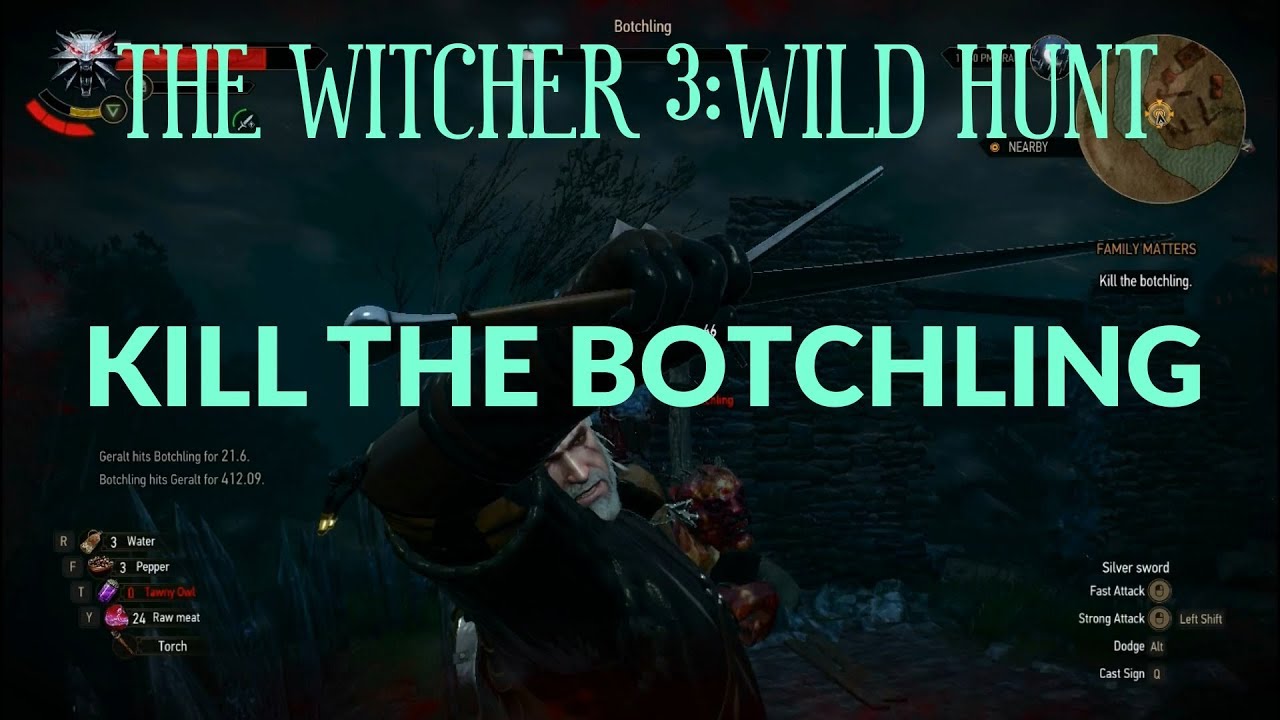 THE WITCHER 3 WILD HUNT KILL THE BOTCHLING - YouTube