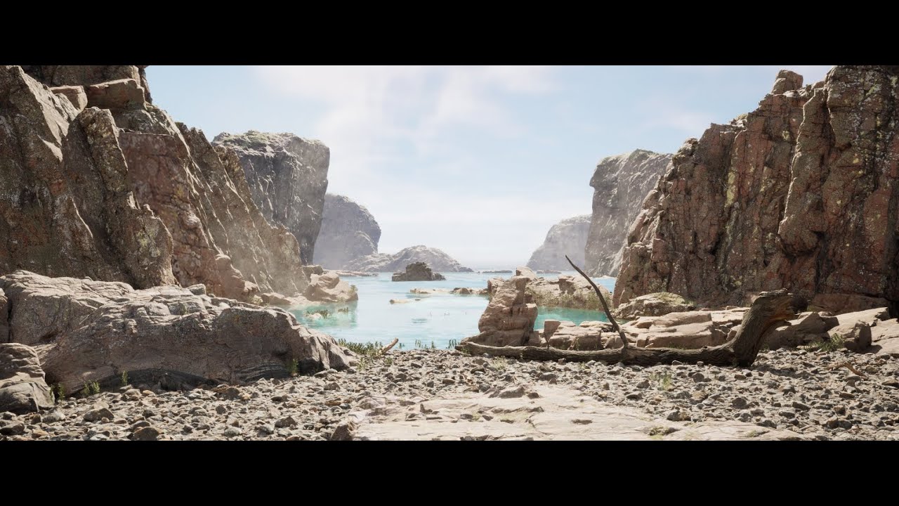 UE5 Beach Coast Render - YouTube