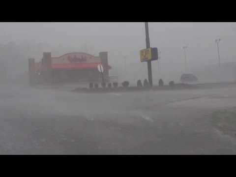 Tornadoes and grapefruit-sized hail slam parts of the South - YouTube