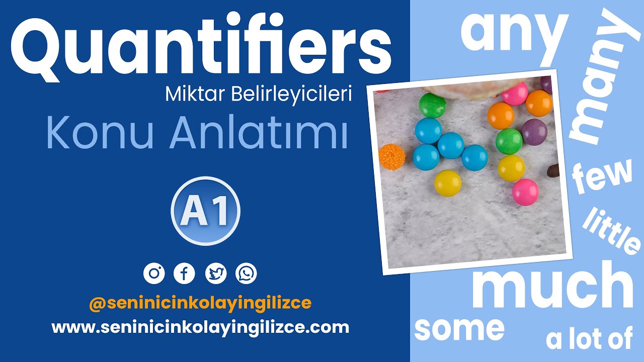Quantifiers Konu Anlatımı | some, any, much, many, a lot of, few ...