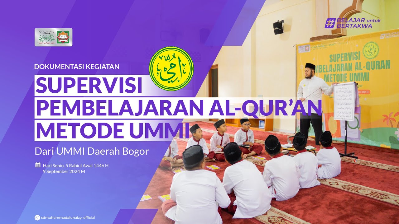 Supervisi Pembelajaran Al-Qur'an Metode Ummi di SD Muhammad Al-Unaizy ...