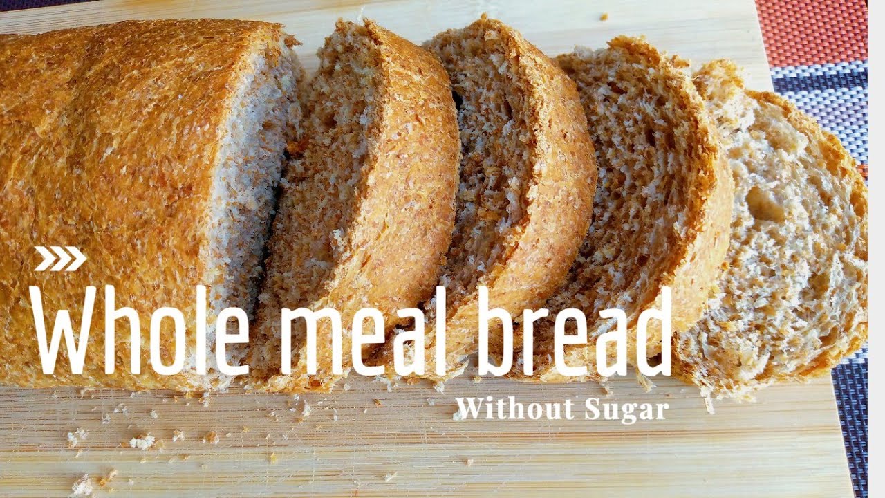 Making homemade whole meal bread without sugar!|How to make bread ...