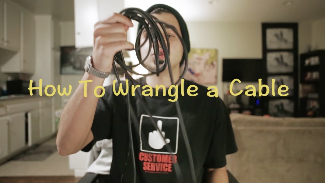 How to Wrap/Wrangle a Cable For Film and Television - YouTube