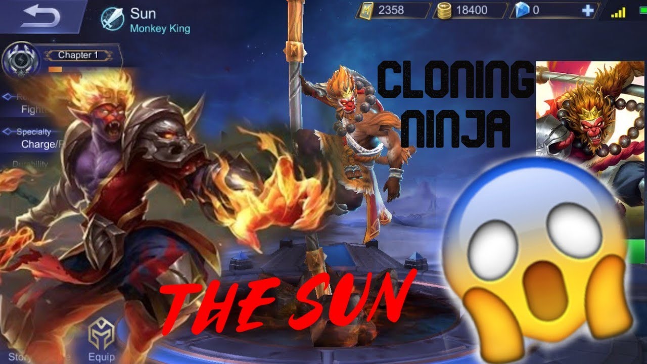 SUN [THE CLONING NINJA] MOBILE LEGENDS - YouTube