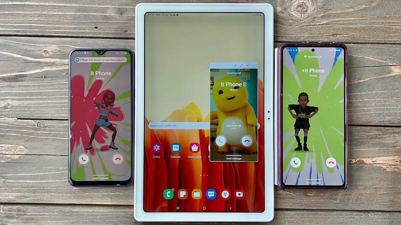 Samsung Tab A8 Incoming call Samsung phone A70 & Note10 - YouTube