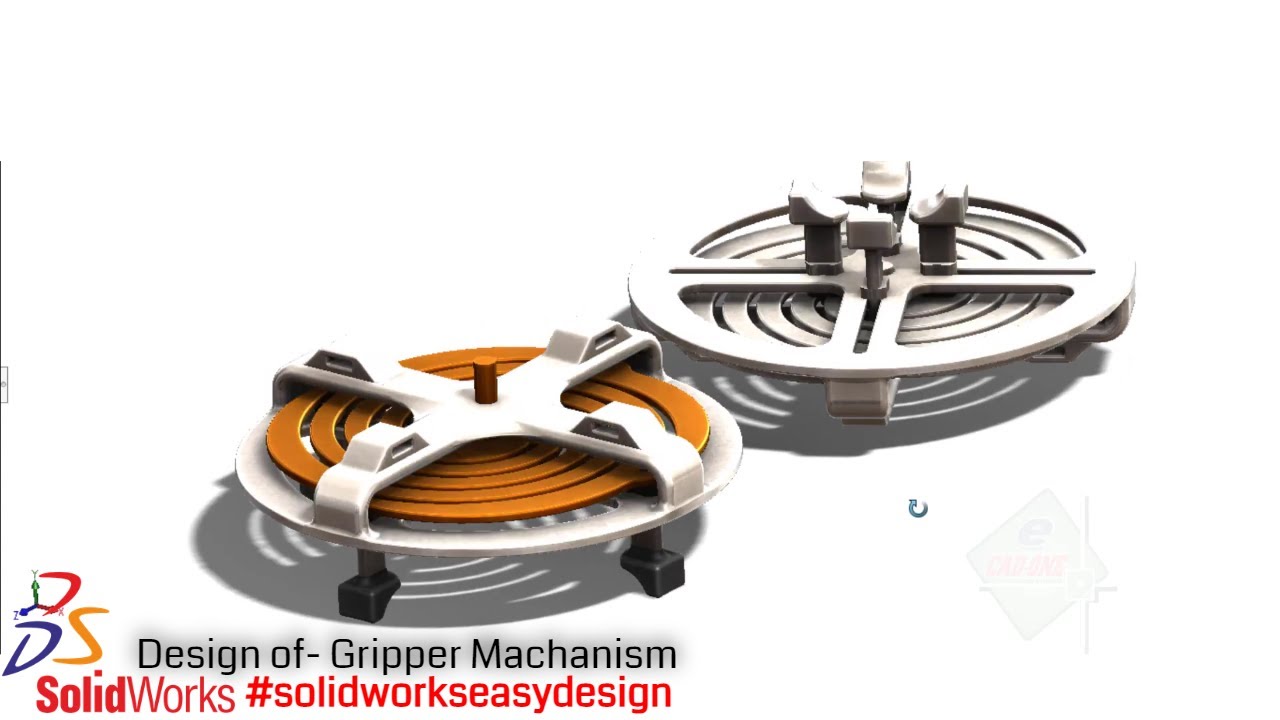 Solidworks Tutorial # 180 How to Design Adjustable Gripper Mechanism ...
