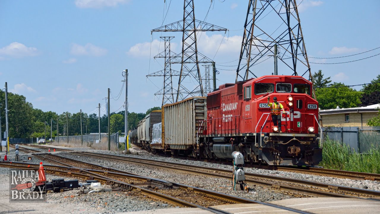 CPKC H93 At Dougall Ave with a SD60M on point! 7/13/24 - YouTube