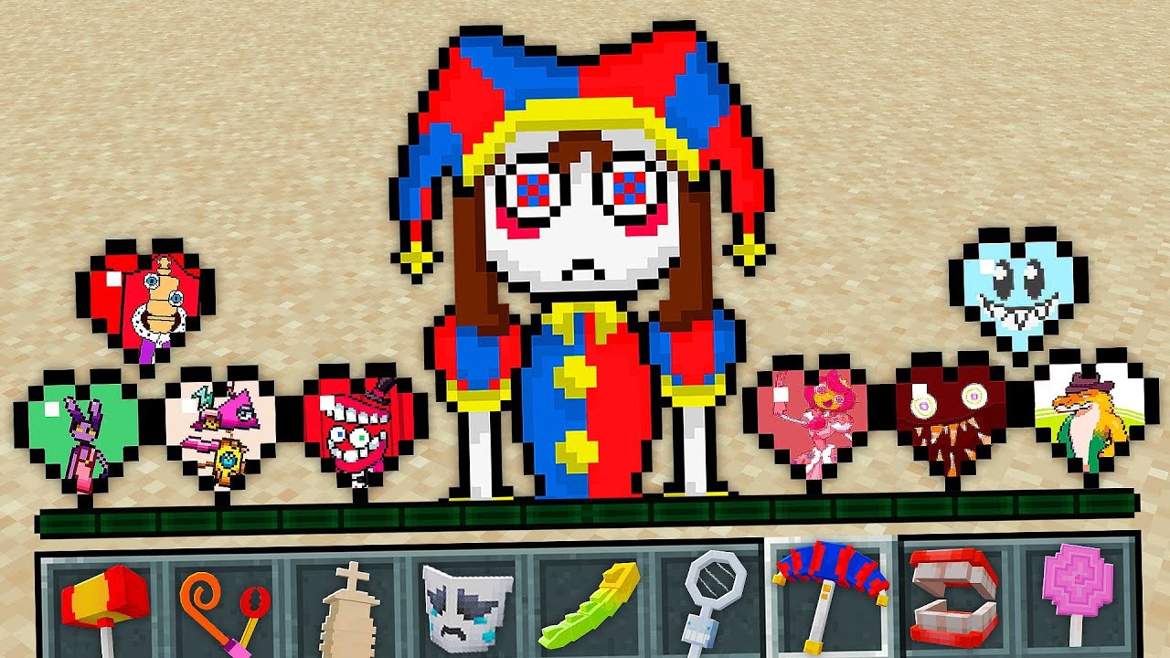 Minecraft, But There’s AMAZING DIGITAL CIRCUS Hearts - YouTube