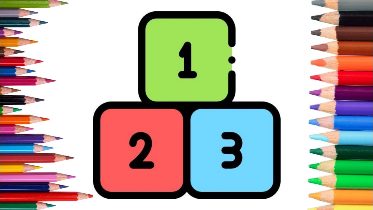 How to Draw a 123 for Kids Step-by-Step easy #drawforkidshub - YouTube