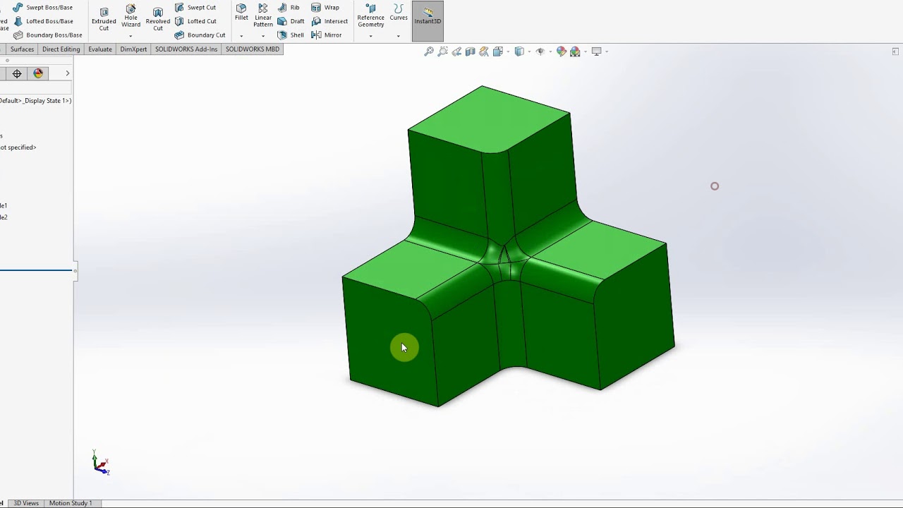 Fix those pesky Solid part Fillet errors in Solidworks using basic ...