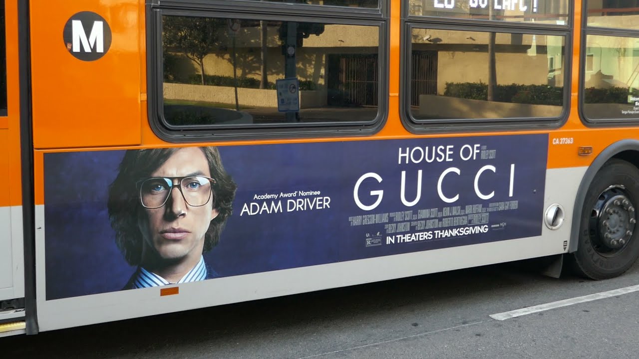 Adam Driver House of Gucci Bus Los Angeles California USA November 26 ...