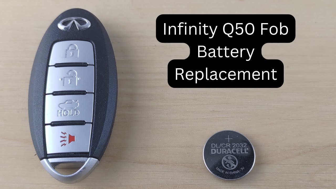 How To Replace or Change Infiniti Q50 Remote Key Fob Battery 2014 ...