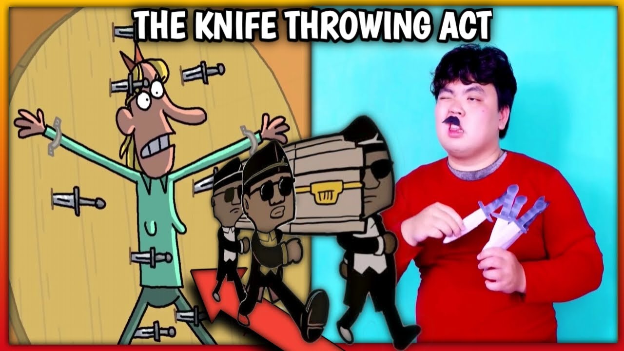 Woa Parody - The Knife Throwing Act | Coffin Dance Meme songs (COVER ...