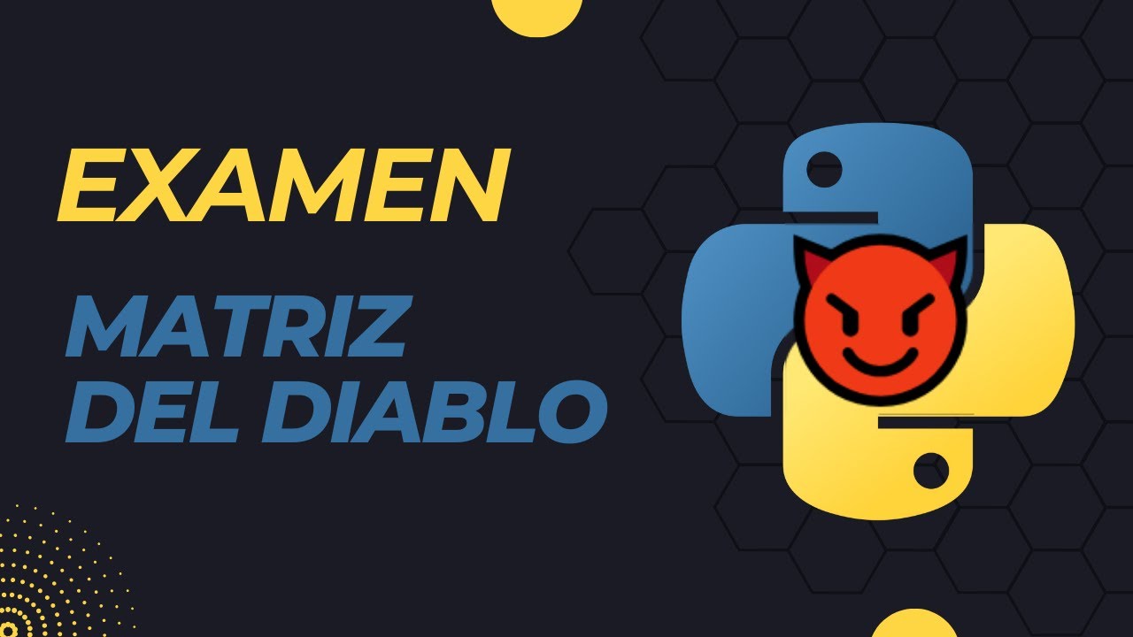 EXAMEN (Enero 2020) - Parte 2 - Python - YouTube