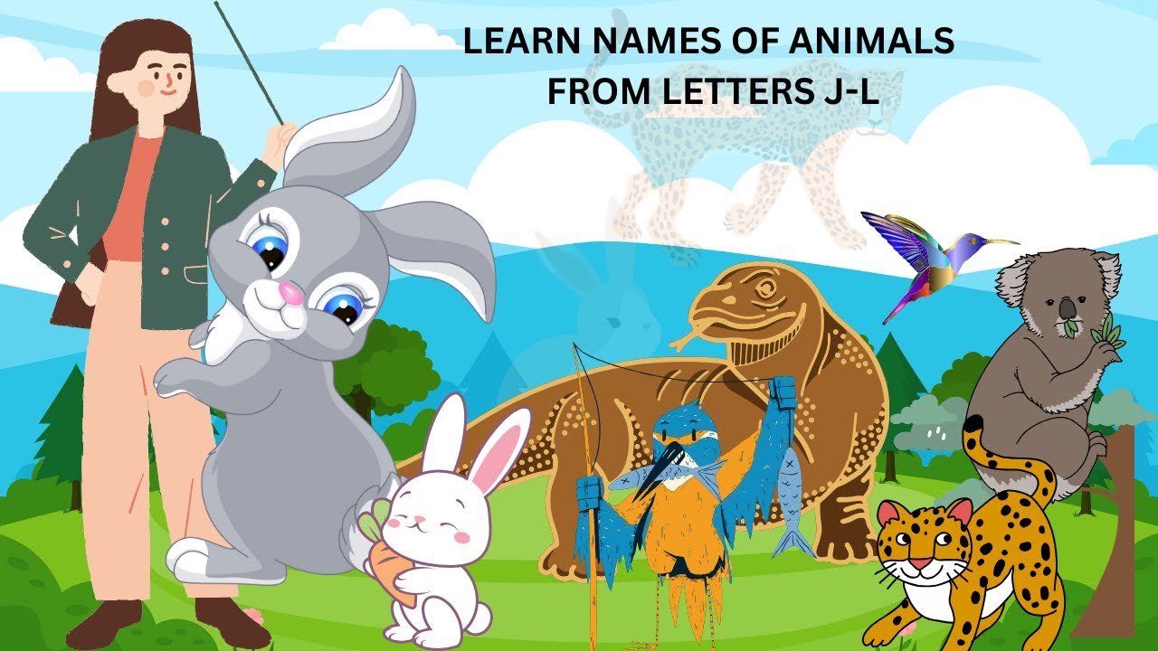 LEARN NAMES OF ANIMALS FROM LETTERS J-L | Animal spelling part 4 #viral ...
