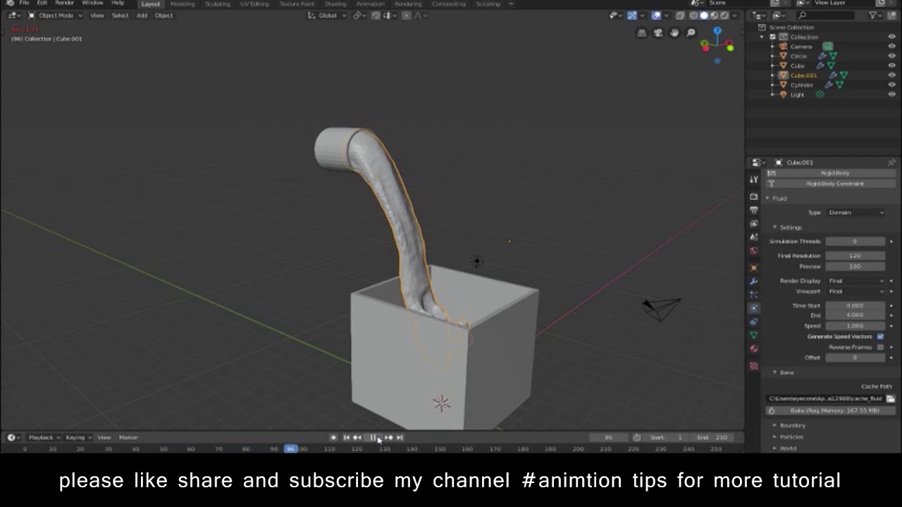 [2.8] Quick Water Simulation Tutorial in Blender | WATER EFFECT IN ...