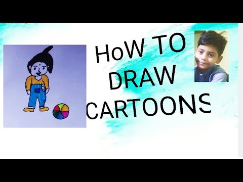Cute girl drawing (cartoons drawing)(Naman) - YouTube