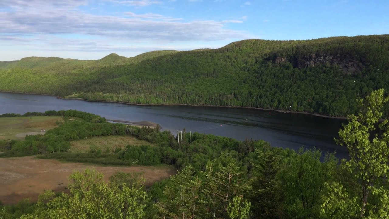 Conne River PowWow grounds and fjord - YouTube