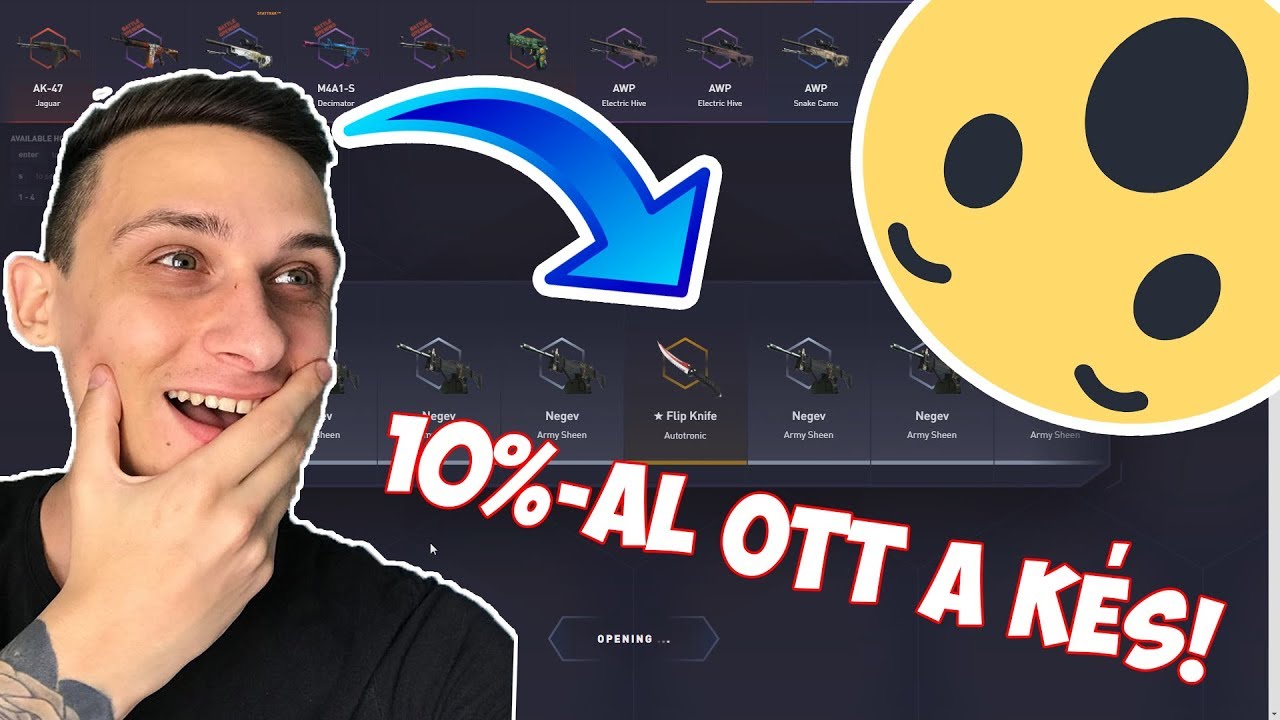 10%-AL OTT A KÉS! | CSGO LÁDANYITÁS & UPGRADE - YouTube