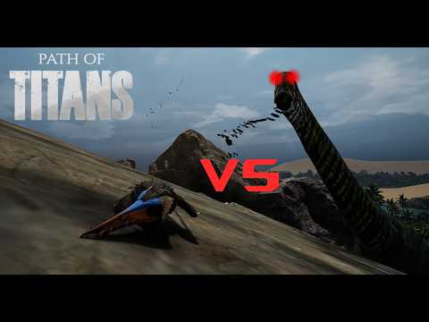 Argentinosaurus vs Rhamphorhynchus Path of Titans