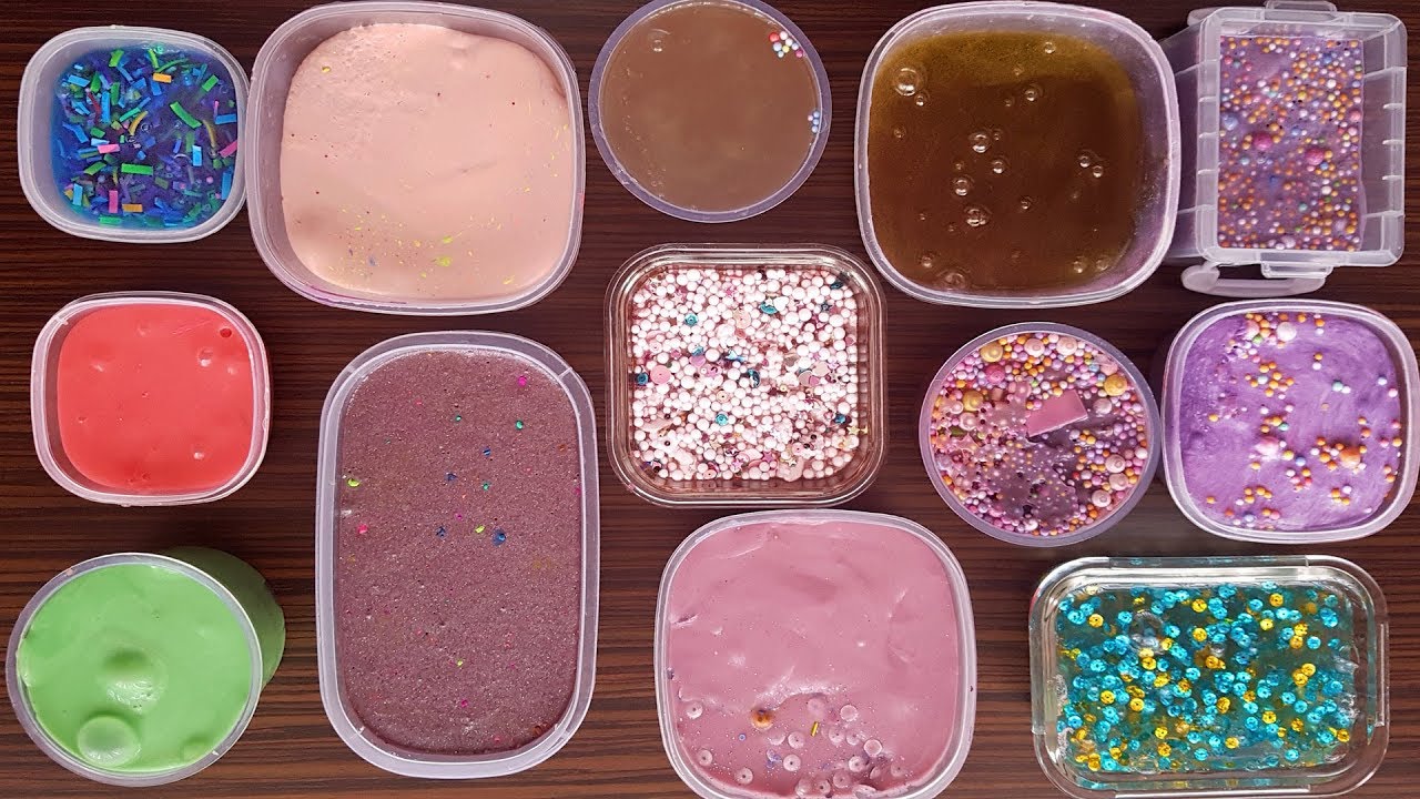 Old Slime Mixing - Making Slime Smoothie - YouTube