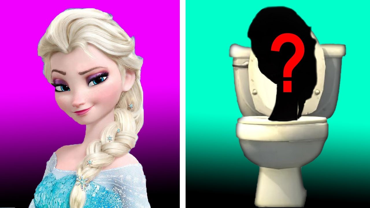 FROZEN ELSA CHARACTERS AS SKIBIDI TOILET 55 - YouTube